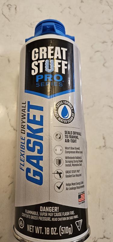 GREAT STUFF PRO Flexible Drywall Gasket 18-oz Spray gun Indoor Spray ...