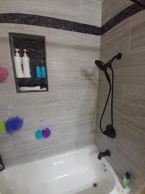 Style Selections Ridgemont Silver 12-in x 24-in Glazed Porcelain Stone ...