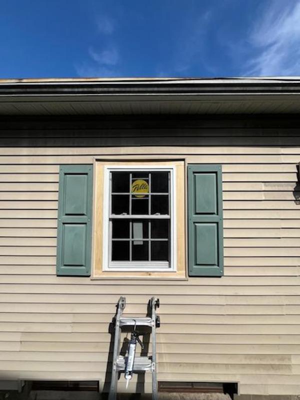 Pella 150 Series 31-1/2-in x 37-1/2-in Fossil Exterior Fossil Interior ...