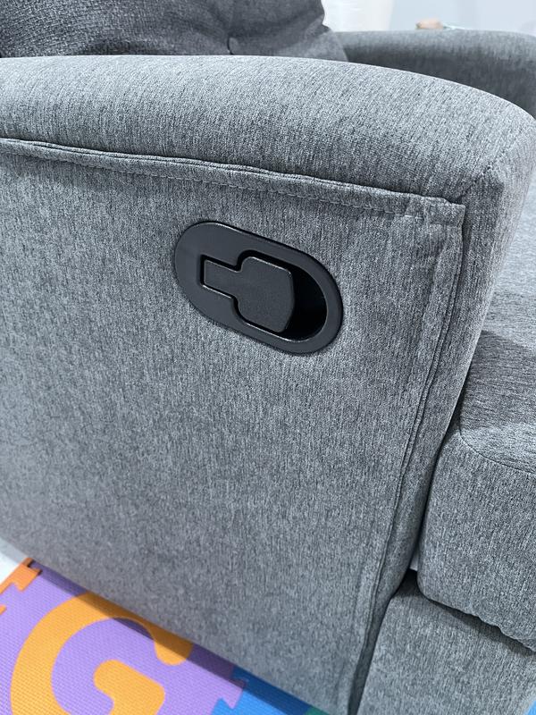 Dreamsidea Boucle Wingback Recliner - Upholstered Swivel Rocker Glider ...