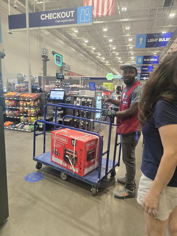 CRAFTSMAN 4500 / 3650-Watt Single Fuel (Gasoline) Portable Generator ...