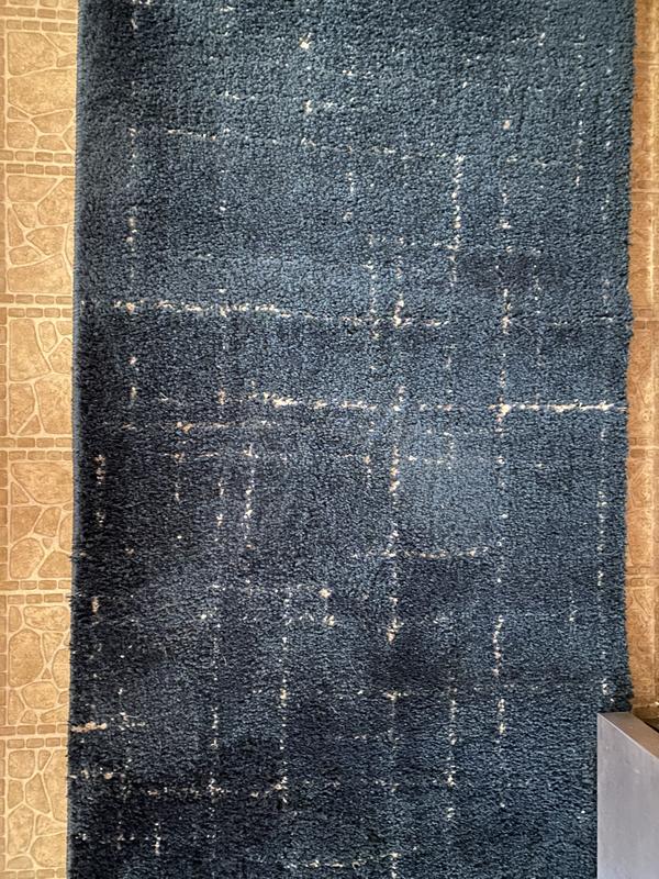 Origin 21 Blue Lines 8 X 8 (ft) Gray-blue Round Indoor Area Rug 8R-231 ...