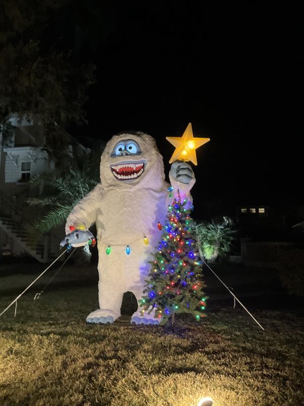 Rudolph the Red-Nosed Reindeer 9.75-ft Laughing LED Bumble Animatronic ...