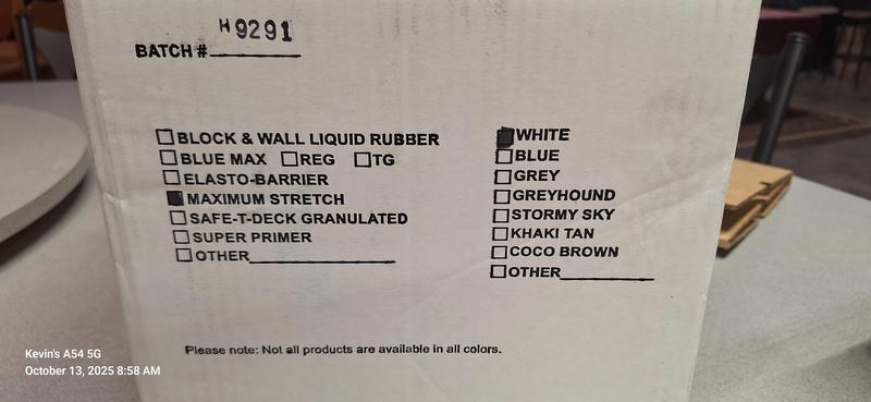 AMES Maximum-Stretch 1-gallon White Elastomeric Reflective Roof Coating ...