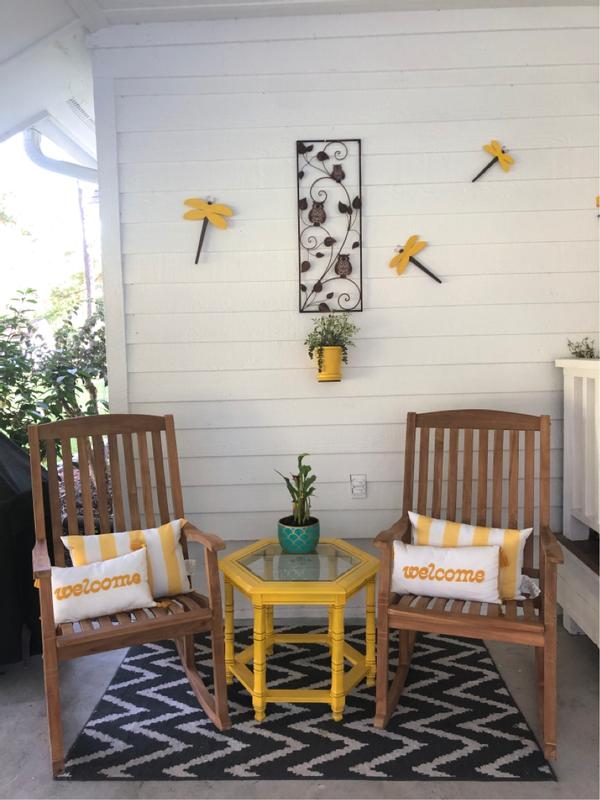 Cambridge Casual Hudson Wicker Teak Adirondack and Ottoman/ Rustic ...