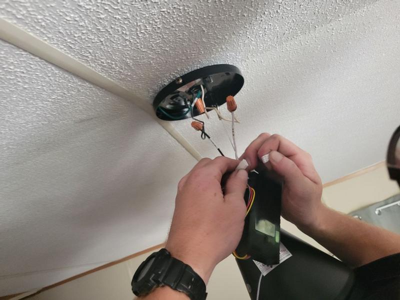 Depuley 186CY 52-in black with black Blades LED Flush Mount Smart ...