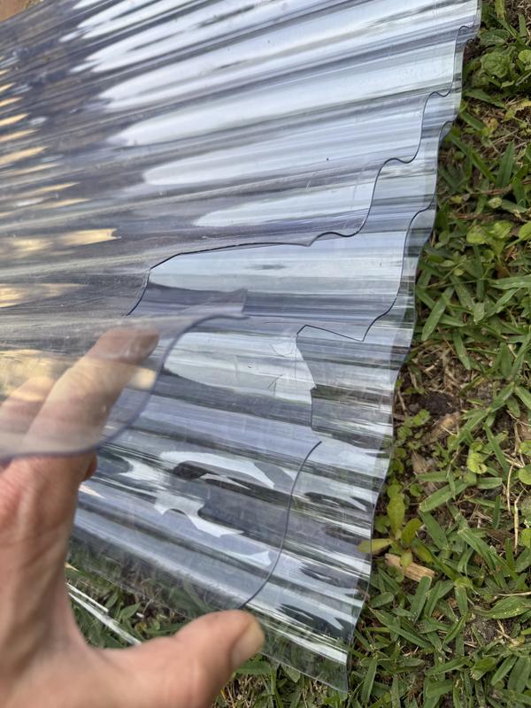 AmeriLux International PVCLite 2.16-ft x 12-ft Corrugated Clear PVC ...