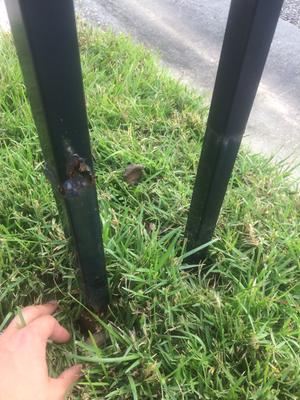 Gibraltar Mailboxes Post Mount Black Metal Standard Mailbox with Post ...