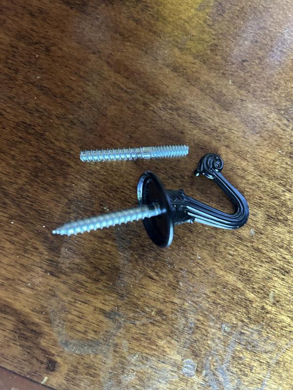 Hillman 4-in Black Steel Swag Hook (2-Pack) 122228 at Lowes.com