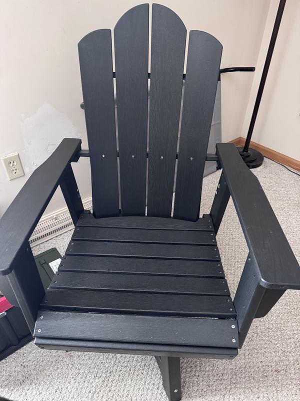 JEAREY HDPE Set of 2 White HDPE Frame Swivel Dining Chair with Slat ...