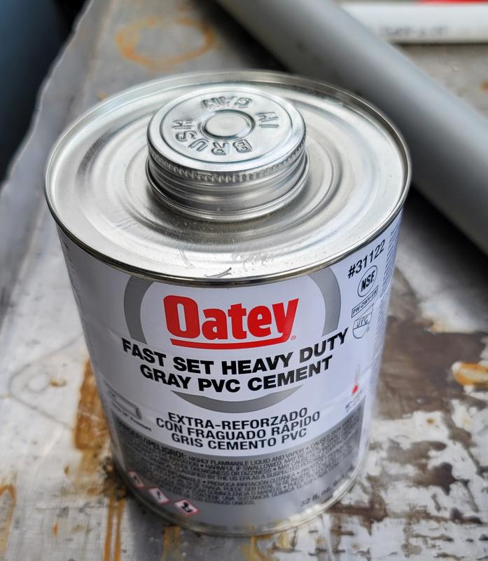 Oatey Fast Set Heavy Duty 16-fl oz Gray PVC Cement 31121 at Lowes.com
