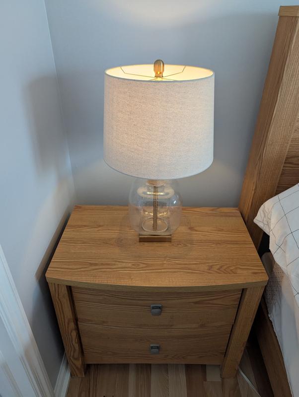 LNC Flabellum 10-in Polished Gold and Clear Textured Glass LED 3-way ...
