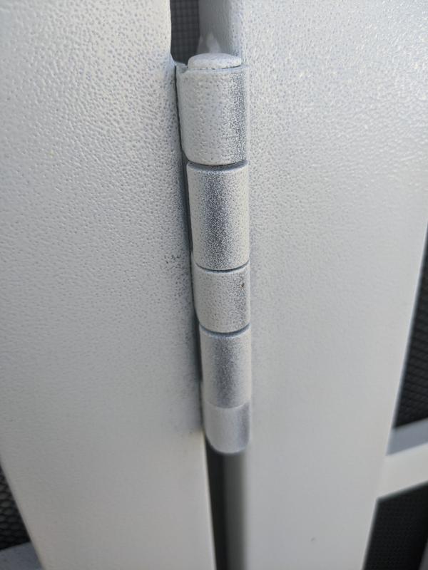 Gatehouse Security Patio Door 64-in x 81-in Almond Steel Surface Mount ...