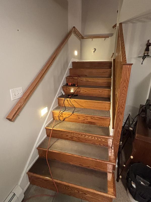 Shop 12-ft Handrail with RELIABILT Oil Rubbed Bronze Handrail Brackets ...