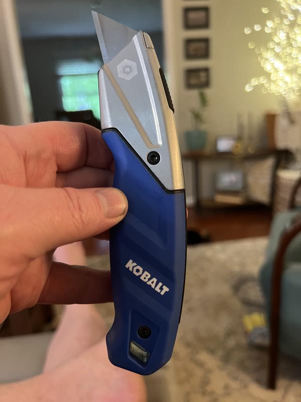 Kobalt Heavy Duty Fixed 3/4-in 3-Blade Box Cutter Utility Knife with On ...