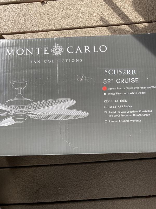 Generation Lighting Cruise 52-in Roman Bronze with American Walnut Abs ...