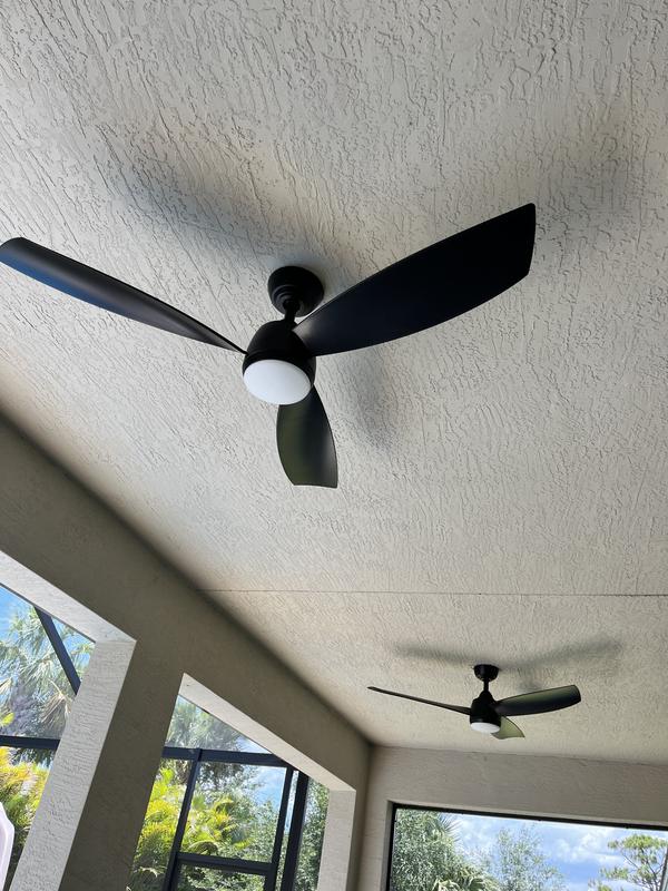 Fanimation Studio Collection AireFlex 52-in Black Color-changing ...