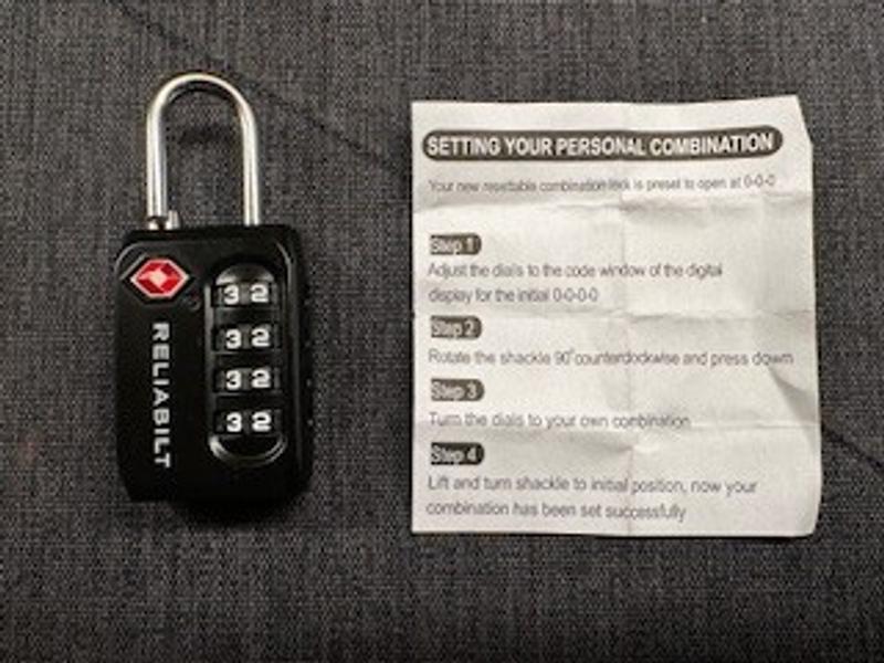 RELIABILT Adjustable Combination Padlock, 1-1/4-in Wide x 15/16-in ...