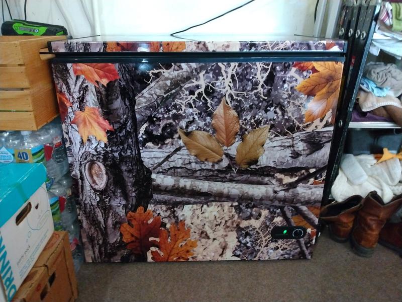 Highland 5-cu ft Manual Defrost Chest Freezer (Black/Camo Sticker) BD ...