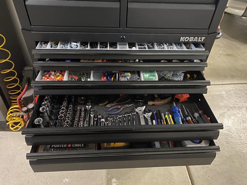 Kobalt 41 in W x 63.4 in H 12 Ball bearing Steel Tool Chest Combo Black in the Tool Chest Combos department at Lowes