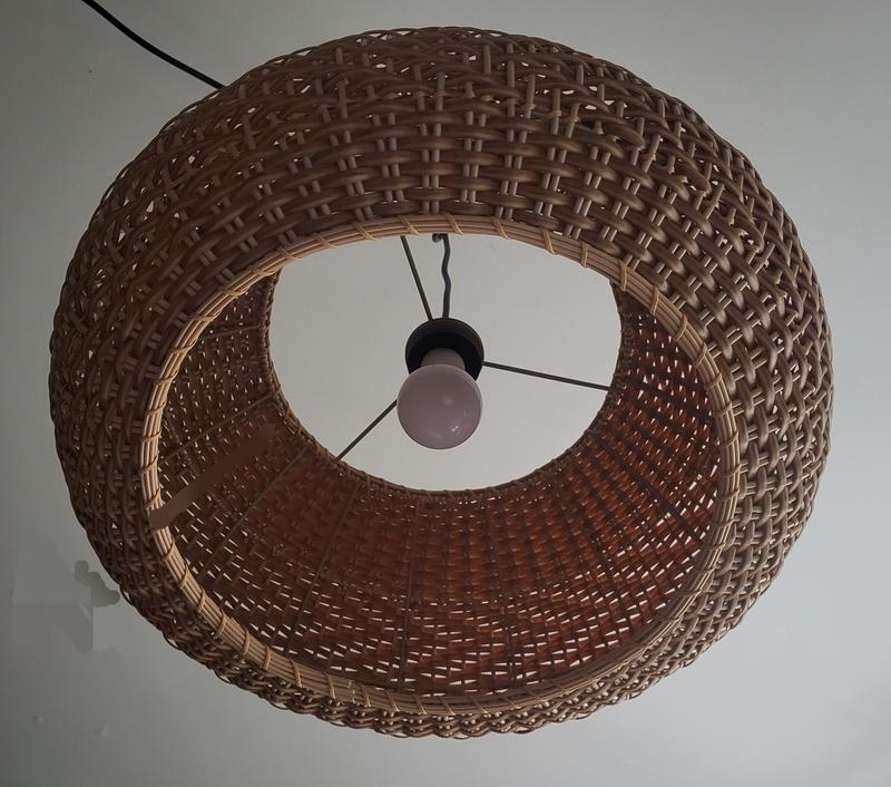 Parrot Uncle 1 -Light Black Transitional Rattan Drum Medium Hanging ...