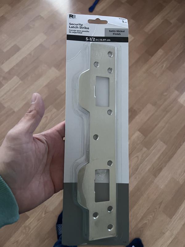 RELIABILT 1-5/8-in W x 11-in L Satin Security strike kit in the Strike ...