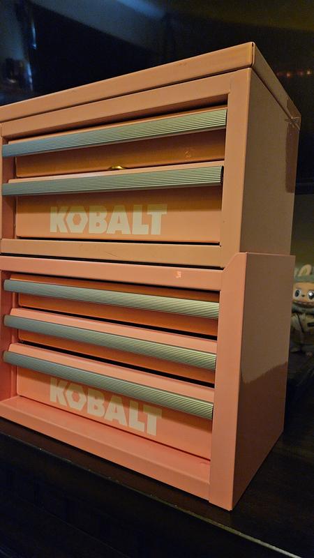 Kobalt Mini 10.83-in W x 5.91-in H x 5.91-in D 2-Drawer Red Steel Tool ...