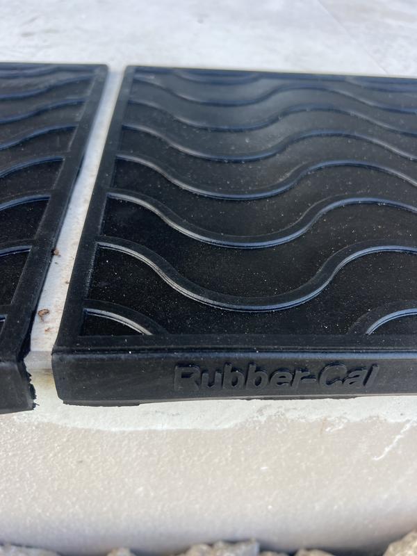 Rubber-Cal Black Rubber Rectangular Indoor or Outdoor Utility Mat 10 ...