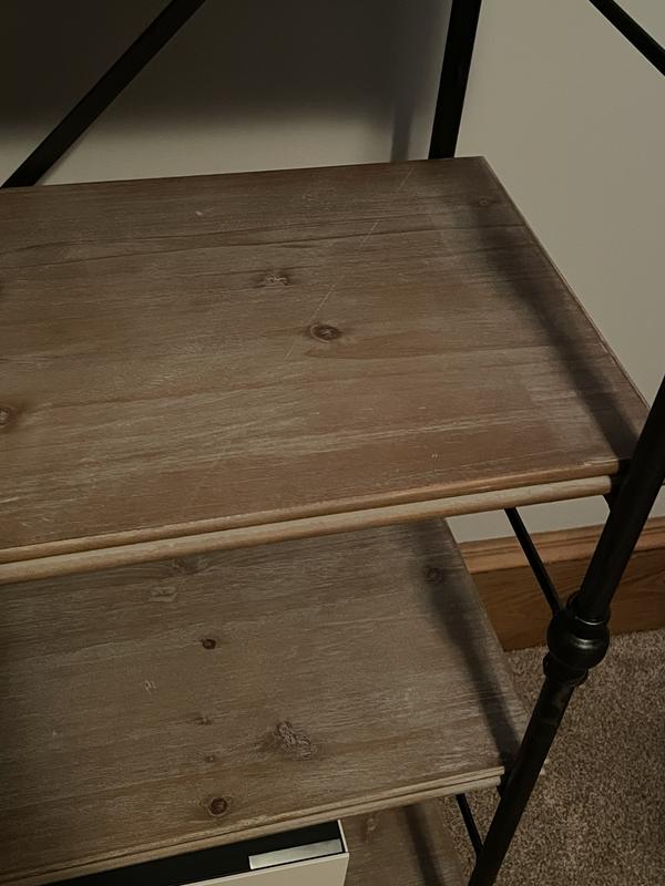 allen + roth Allen+ Roth Natural Metal 5-Shelf Bookcase (30-in W x 61 ...