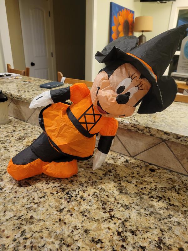 Disney 2.1-ft Mickey Mouse and Friends Minnie Mouse Witch Inflatable ...