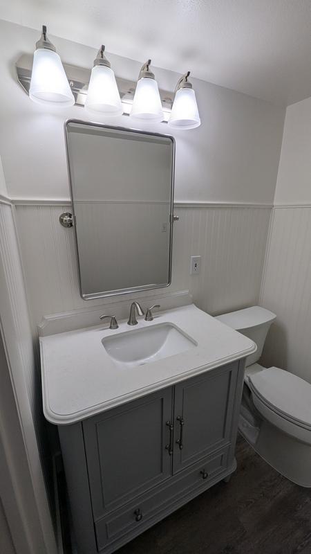 TEHOME 20-in x 24-in Tilting Bathroom Vanity Mirror (Matt Black) GC ...
