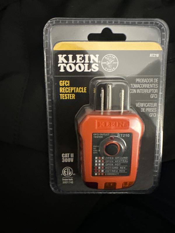 Klein Tools Outlet Tester Kit Receptacle Tester Voltage Tester 1000 ...