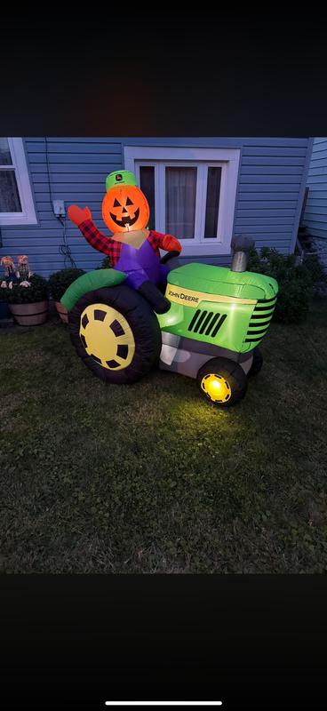 John Deere 5.5-ft John Deere Tractor Inflatable in the Outdoor ...
