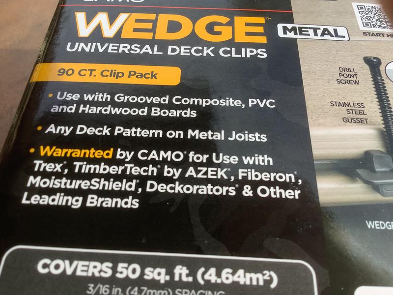 CAMO Wedgemetal Clip 2-in 410 Stainless Steel Hidden Deck Fastener 50 ...