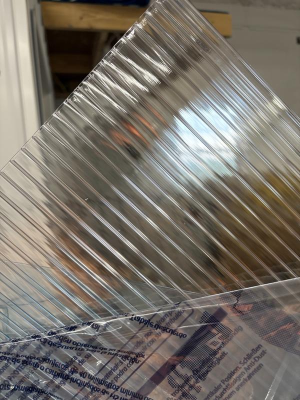 Sunlite 4-ft x 4-ft Corrugated Clear Polycarbonate plastic Roof Panel 5 ...