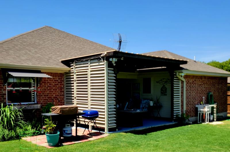 Pylex Black Metal Deck sunblind system in the Deck Accents department ...
