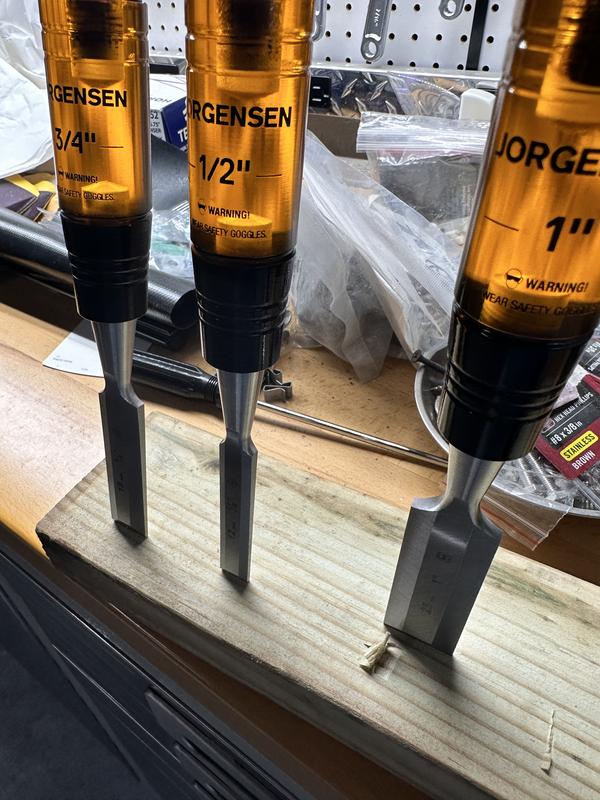 Jorgensen 3-Pack Woodworking Chisels Set 70510 at Lowes.com