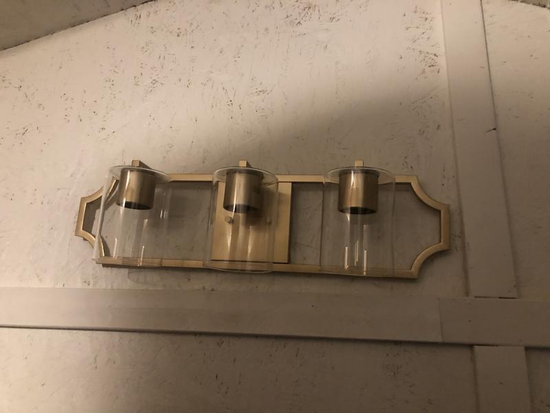 Progress Lighting Teigen 23.5-in 3 -Light Gold Traditional Vanity light ...