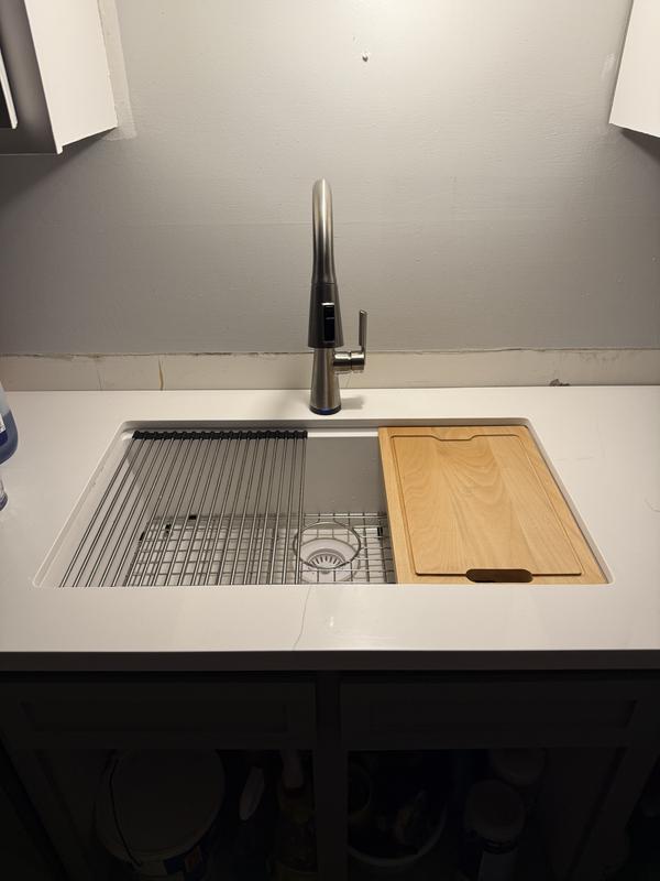 allen + roth Kaiden Drop-in or undermount 33-in x 22-in Quartz Single ...