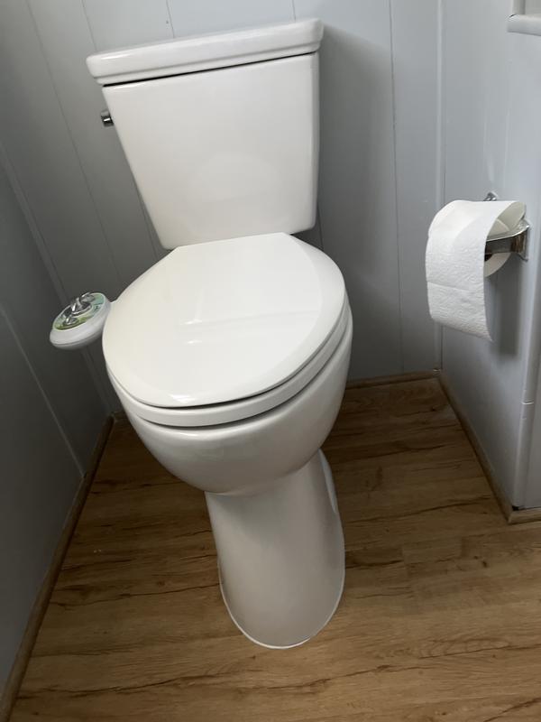 Project Source White Elongated Tall Height Soft Close 2-piece Toilet 12 ...