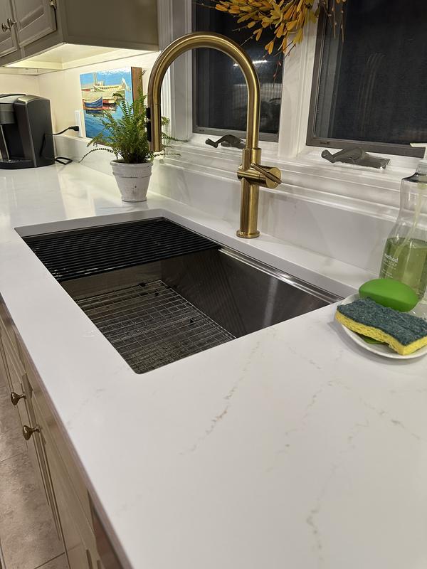 Shop Kraus Kitchen Sink and Delta Essa Kitchen Faucet Collection at ...