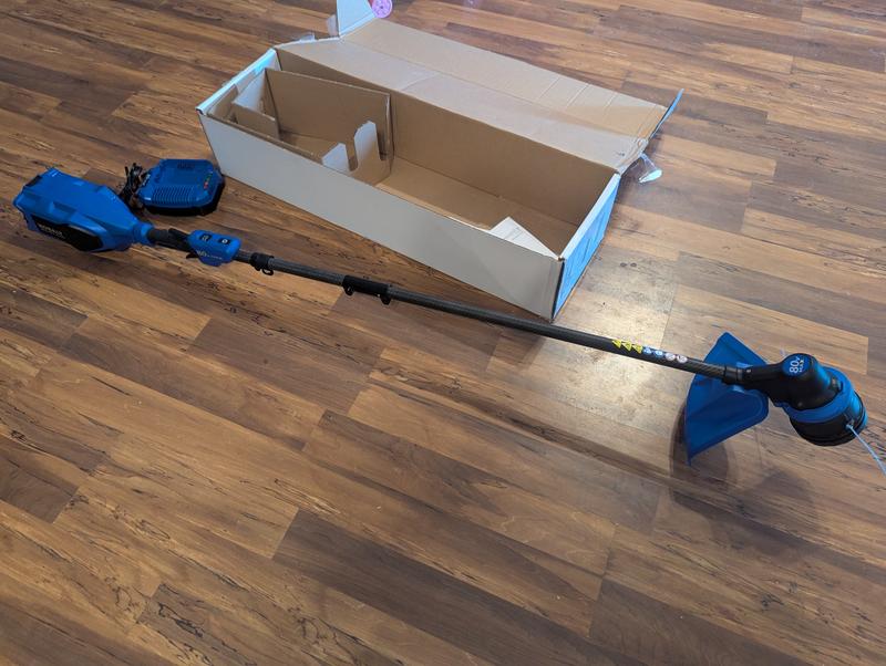 Kobalt Carbon Fiber 80-volt 17-in Straight Shaft Battery String Trimmer ...