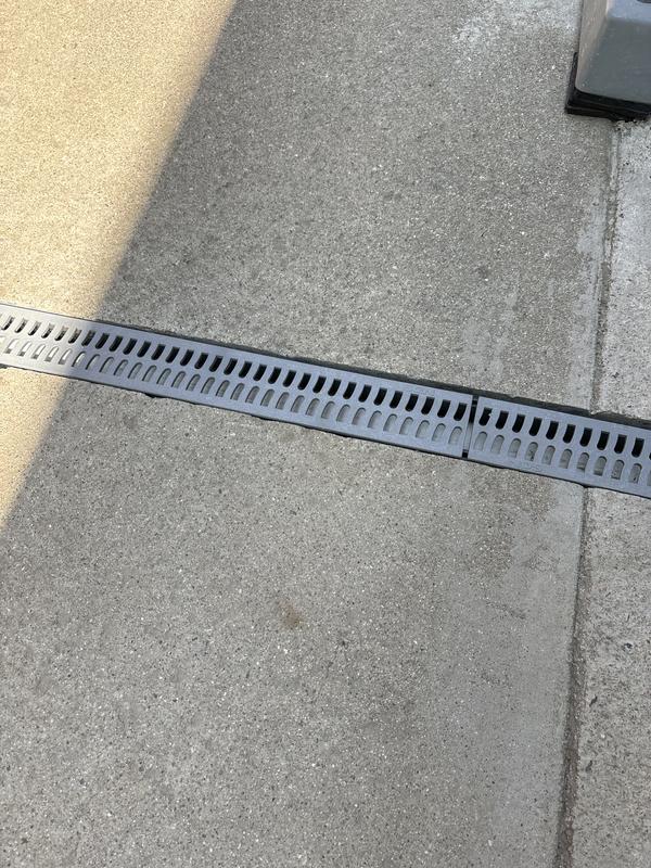 NDS 6-ft L x 2-in W x 2-in dia Slim Channel Drain and Grate Kit Drain ...