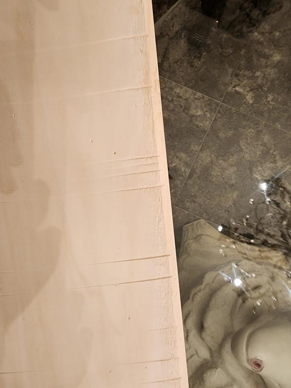 Dogberry 48-in W x 5.5-in H x 6.25-in D Ash Gray Stained Poplar Hollow ...
