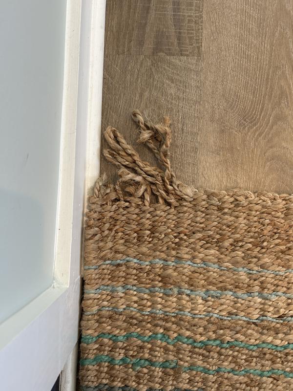 allen + roth Scatter Rugs 2 X 4 (ft) Jute Natural Indoor Stripe Area ...
