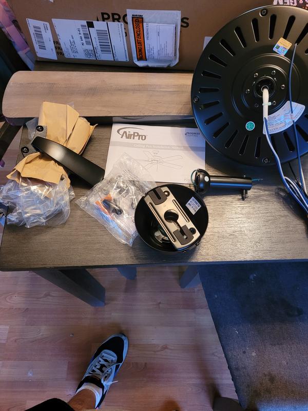 Progress Lighting AirPro Builder Fan 52-in Antique Bronze with Classic ...
