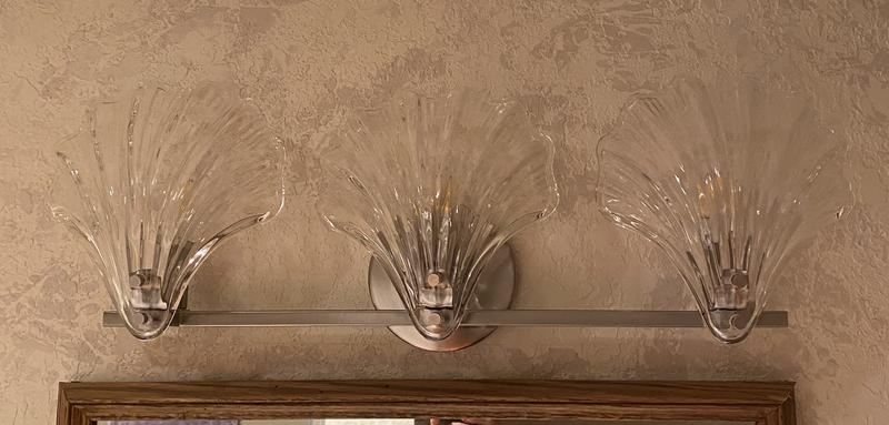 allen + roth 25.5-in 3-Light Brushed Nickel Coastal Vanity Light 47162 ...