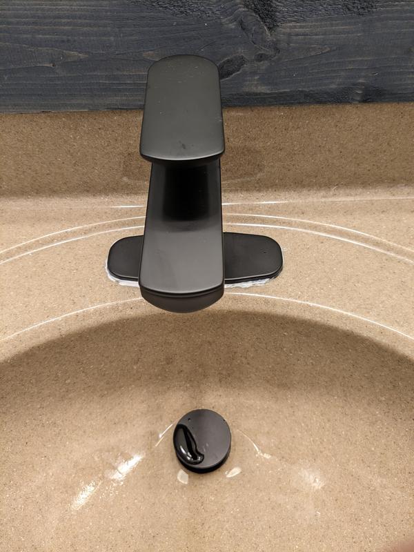 Allen and Roth Candace Matte Black Single Hole 1 Handle WaterSense ...