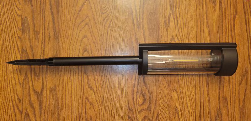 Harbor Breeze 2-Pack Round Bollard 15-Lumen 1.5-Watt Black Solar LED Outdoor Path Light (3500 K ...