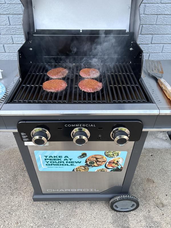 Char-Broil Commercial Series Grill and Griddle Combo Stainless Steel 3 ...